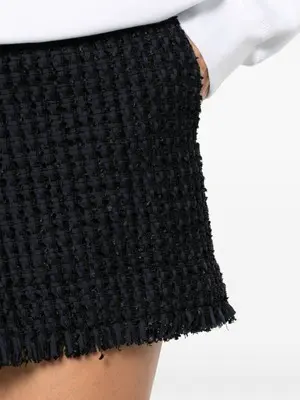 Dsquared2 Frayed-edge Tweed Shorts