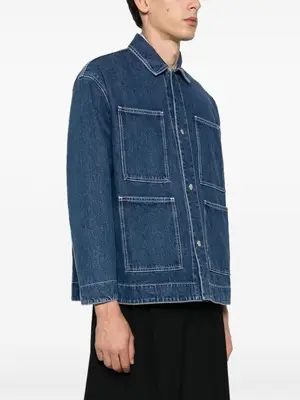 Sunnei Press-stud Denim Shirt Jacket