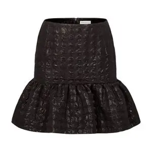 Nina Ricci Mini Peplum Skirt - Black