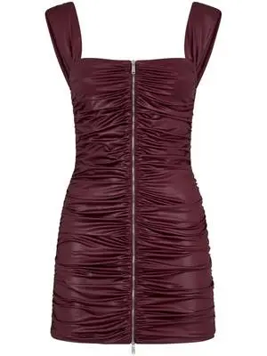 Dsquared2 Ruched Zip-up Minidress