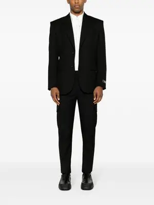 Alexander McQueen Tapered-leg Cargo Trousers - Black