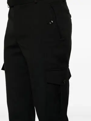 Alexander McQueen Tapered-leg Cargo Trousers - Black