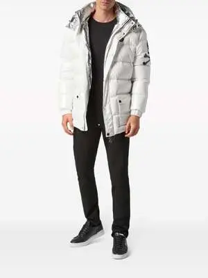 Philipp Plein Skull&bones Quilted Padded Coat