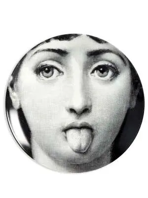 FORNASETTI Tema E Variazioni N82 Wall Plate - Black