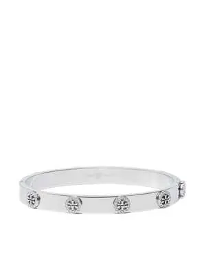 Tory Burch Miller Stud Hinge Bracelet - Silver