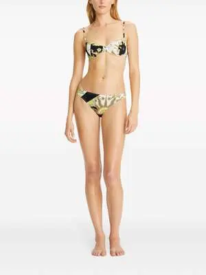 Tory Burch Graphic-print Underwired Bikini Top - Blue