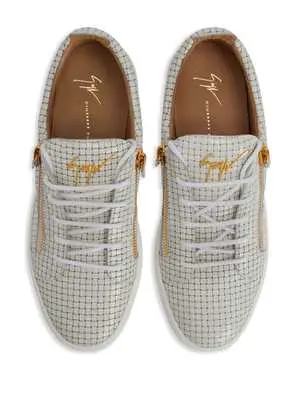GIUSEPPE ZANOTTI Frankie Double-zip Low-top Sneakers - White