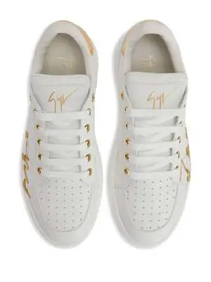 GIUSEPPE ZANOTTI Metallic Leather Sneakers