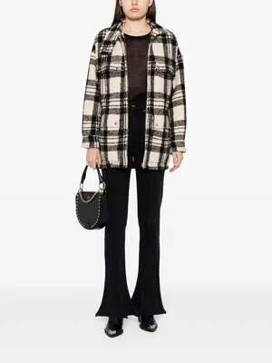 IRO PARIS Bielo Checked Coat