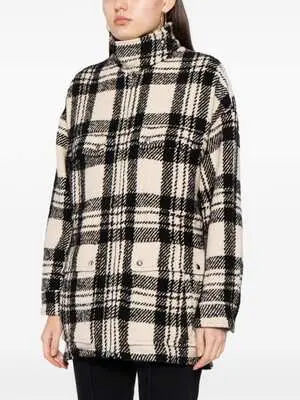 IRO PARIS Bielo Checked Coat