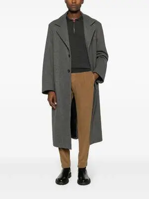 Kiton Slim-cut Corduroy Trousers - Brown