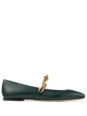 Chain Link Detailing Flats For Women