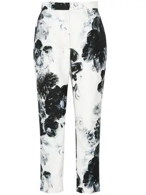 Alexander Mcqueen Printed Pants For Women