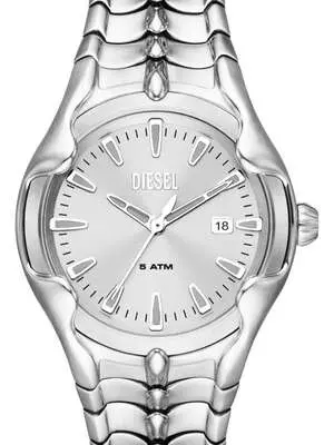DIESEL® 44mm Bracelet Watch - Silver