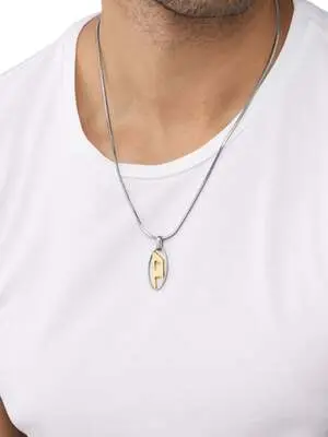 DIESEL® Dx1421 Logo-pendant Necklace