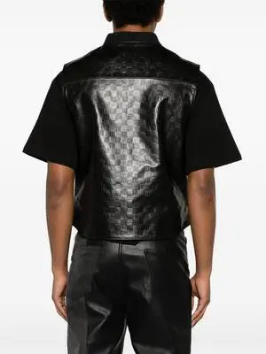 MISBHV Monogram-embossed Leather Vest