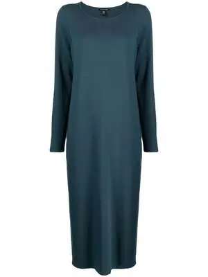 Eileen Fisher Crew-neck Shift Midi Dress