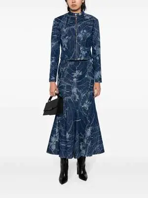 Off-White Map-print Denim Jacket