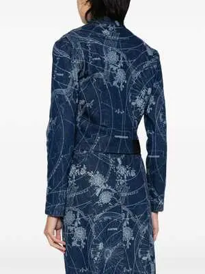 Off-White Map-print Denim Jacket
