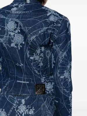 Off-White Map-print Denim Jacket