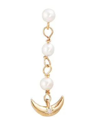 SOFIA ZAKIA 14kt Yellow Serena Pearl-drop Single Earring
