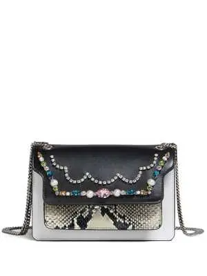 Marni Trunk Slim Leather Shoulder Bag
