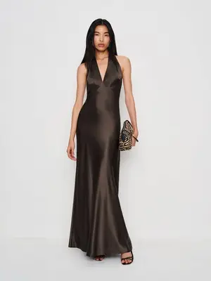 REFORMATION Daniela Silk Maxi Dress - Selene