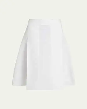 Marni Flared Midi Skirt With Double Pleating