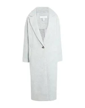 Topshop Single-breasted Felt Coat