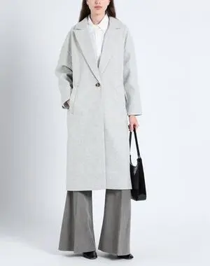 Topshop Single-breasted Felt Coat