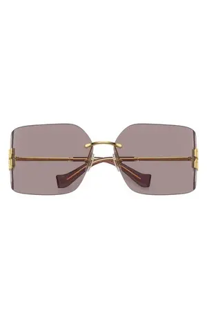 Miu Miu 80mm Oversized Sunglasses - Gold