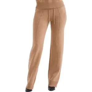 House Of Cb Yalina Knit Track Pants - Camel