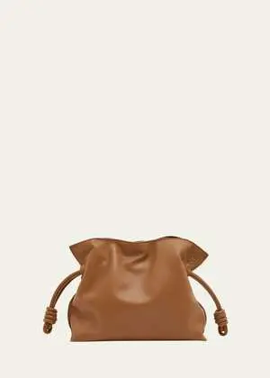 Loewe Flamenco Mini Clutch Bag In Napa Leather With Lemurs Oak