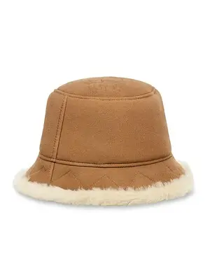 UGG Men's Tasman Shearling Bucket Hat - Chestnut  - Chestnut