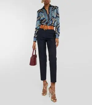 Etro Printed Silk Twill Shirt