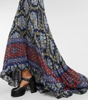 Etro Paisley Jacquard Maxi Skirt