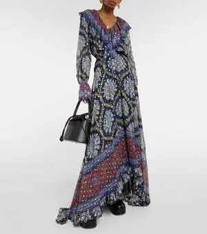 Etro Paisley Jacquard Maxi Skirt