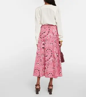 Etro Paisley Maxi Skirt - Red