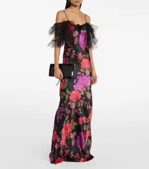 RODARTE Tiered Silk Tulle Gown