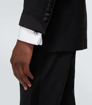 Thom Sweeney Cotton-blend Poplin Tuxedo Shirt
