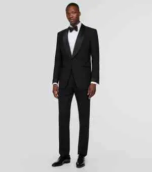 Thom Sweeney Cotton-blend Poplin Tuxedo Shirt