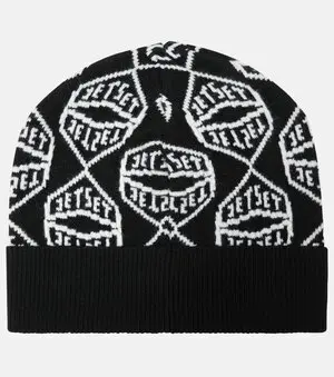 JETSET Logo Wool-blend Beanie