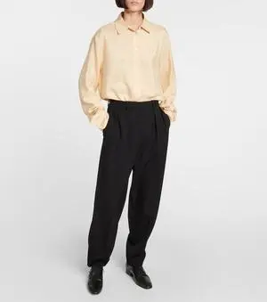THE ROW Corby High-rise Straight Pants