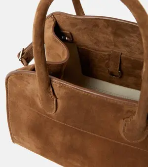 THE ROW Soft Margaux 10 Suede Tote Bag