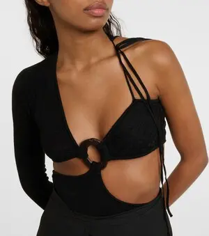 ROBERTA EINER Legato Asymmetric Bodysuit - Black
