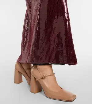 GIANVITO ROSSI Freeda Leather Pumps - Pink