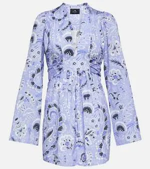 Etro Printed Cotton-blend Minidress