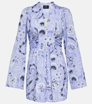 Etro Printed Cotton-blend Minidress