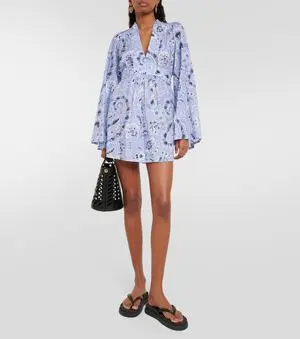 Etro Printed Cotton-blend Minidress