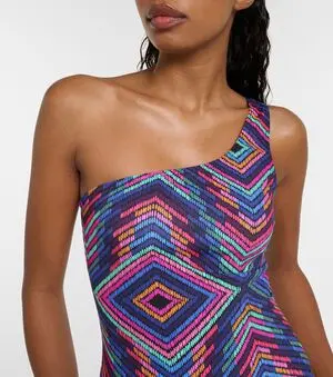 ERES Printed One-shoulder Swimsuit - Multicoloured